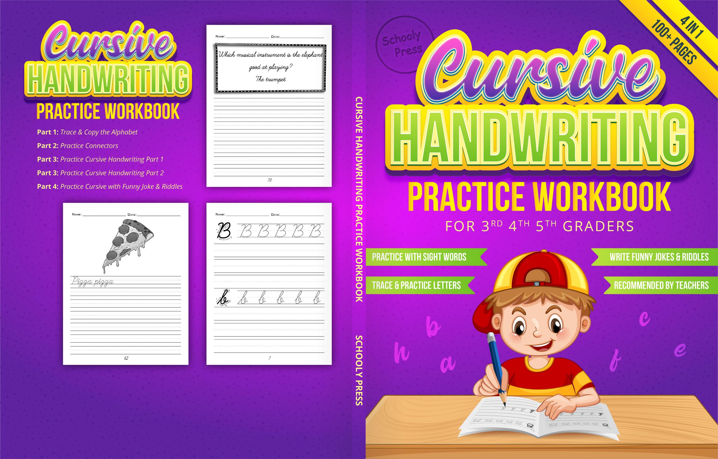ARC For Cursive Handwriting Practice Workbook For 3rd 4th 5th Graders